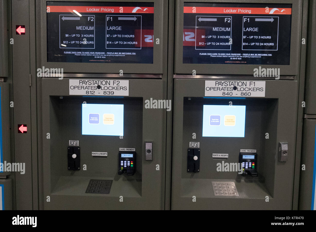 Train station locker hi-res stock photography and images - Alamy