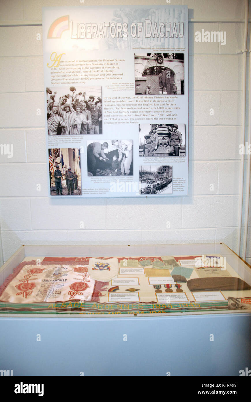 The 42nd Infantry Division displays artifacts highlighting the history ...