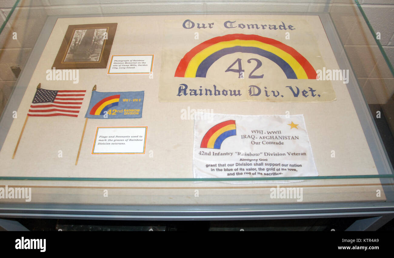 The 42nd Infantry Division displays artifacts highlighting the history ...