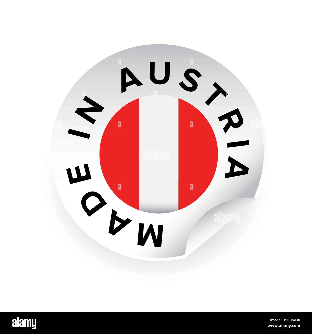 Illustration flag austria grunge Stock Vector Images - Alamy