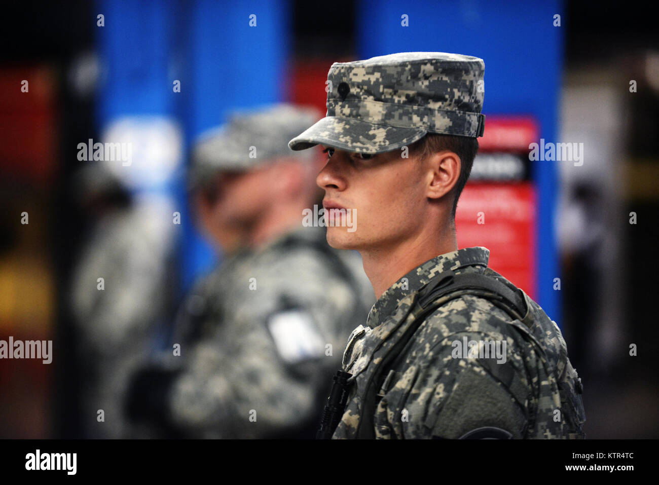 NEW YORK, NY - Members of Joint Task Force Empire Shield ramp up ...