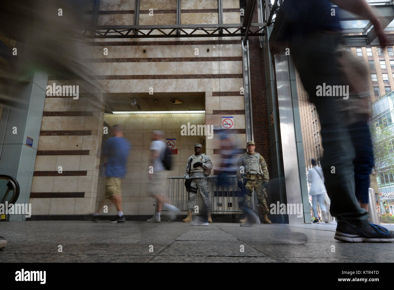 NEW YORK, NY - Members of Joint Task Force Empire Shield ramp up ...