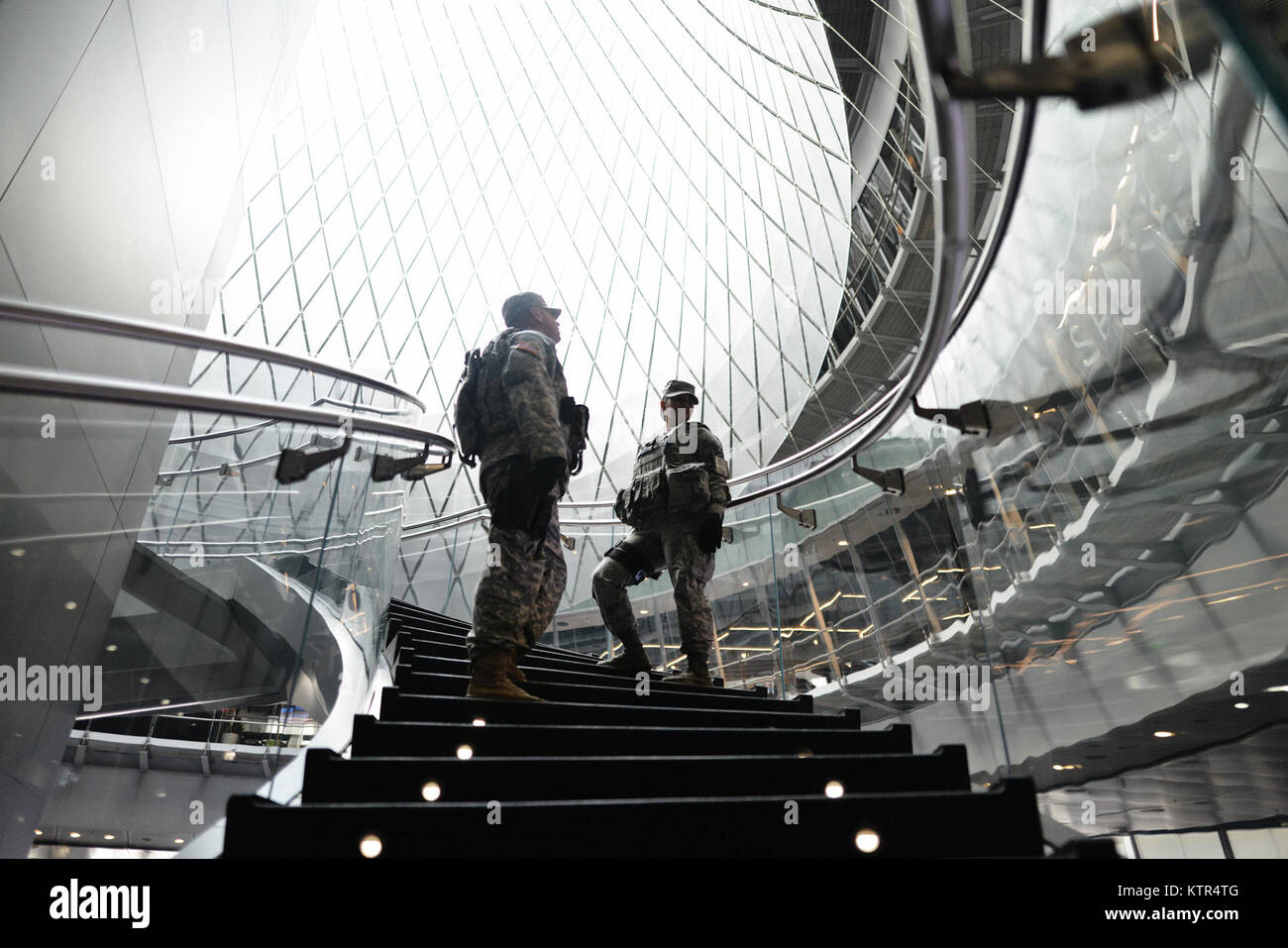 NEW YORK, NY - Members of Joint Task Force Empire Shield ramp up ...