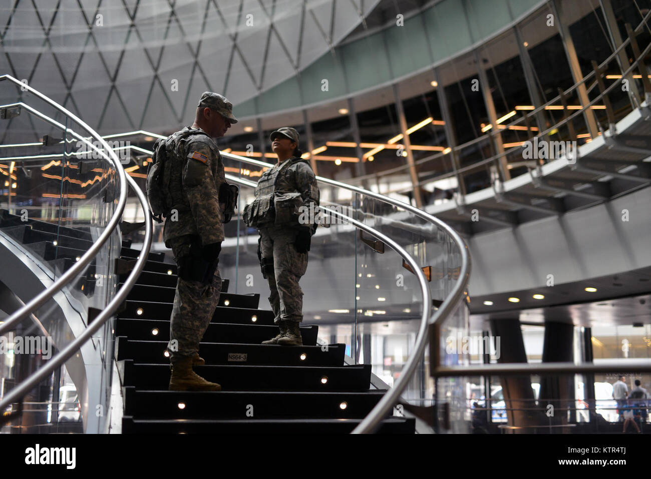 NEW YORK, NY - Members of Joint Task Force Empire Shield ramp up ...