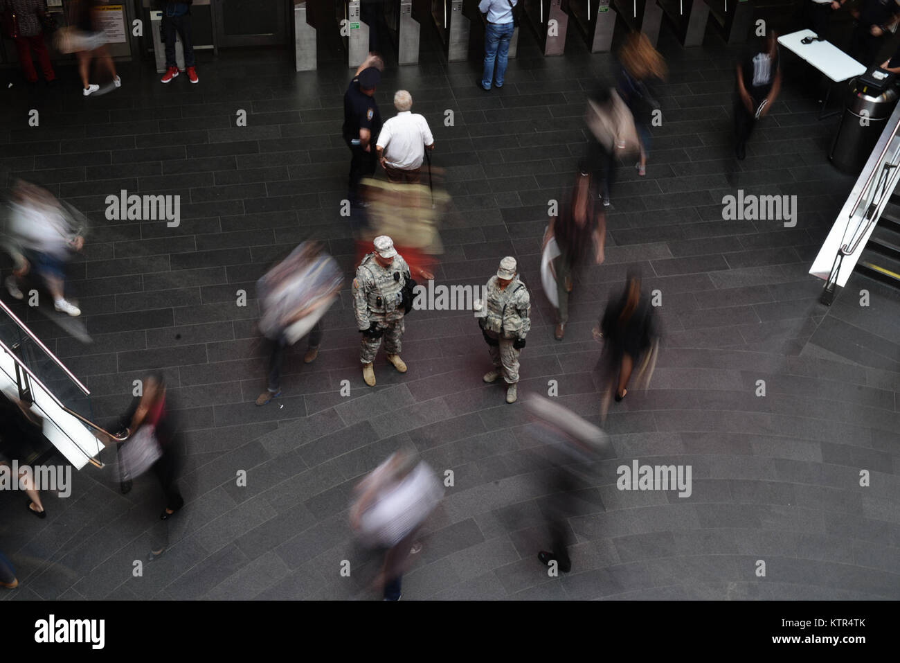 NEW YORK, NY - Members of Joint Task Force Empire Shield ramp up ...