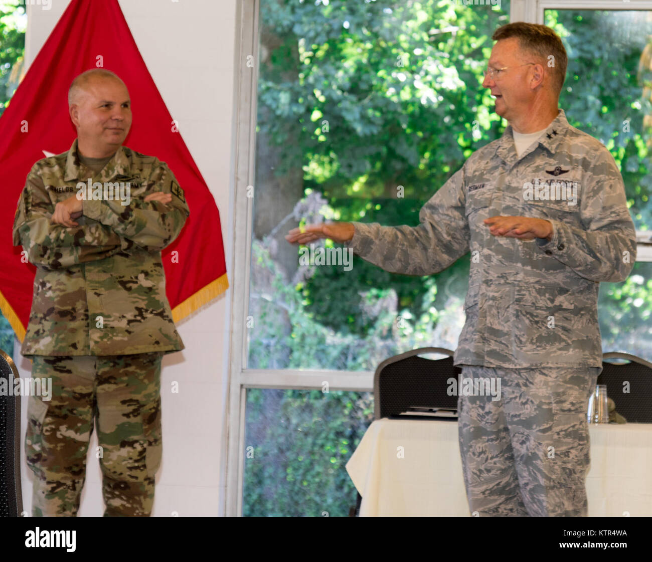 Maj. Gen. Anthony German, the adjutant general of New York, and Brig ...