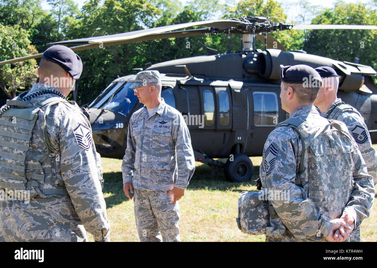 Maj. Gen. Anthony German, the adjutant general of New York, and Brig ...