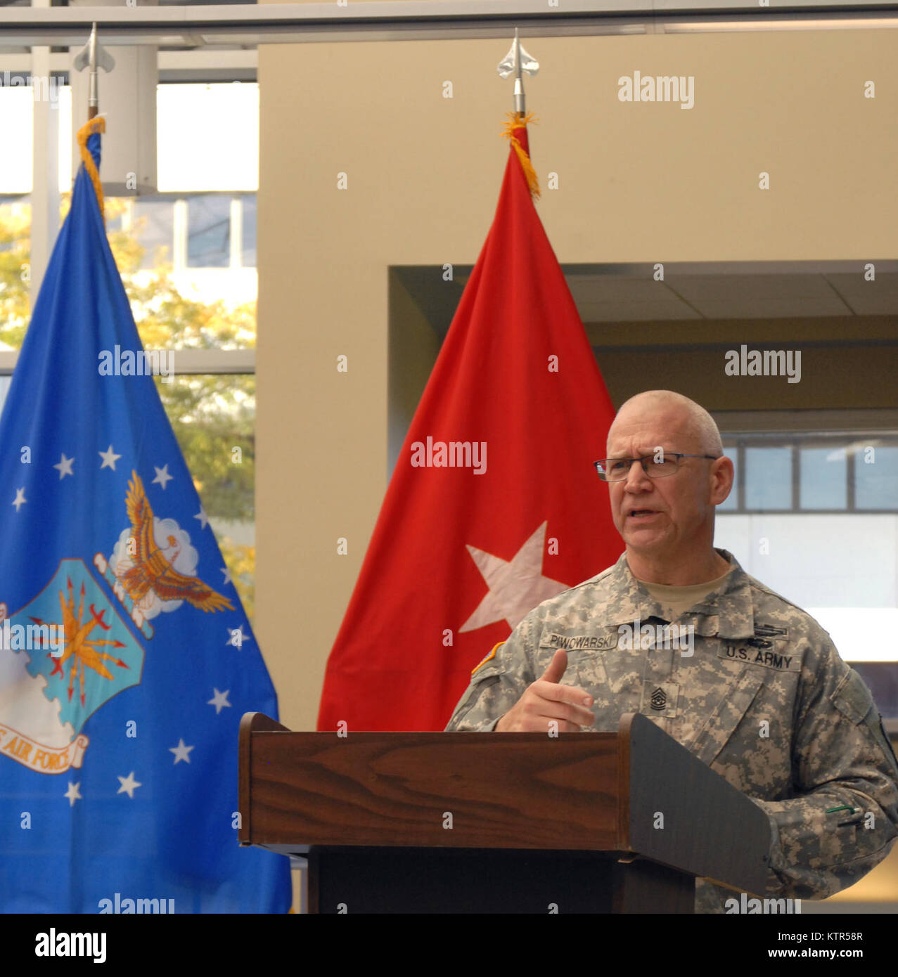 LATHAM, N.Y -- New York State Command Sgt. Major David Piwowarski ...