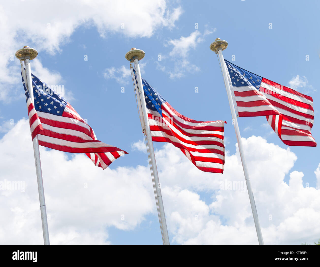 United States flag flying at a full-staff Stock Photo - Alamy
