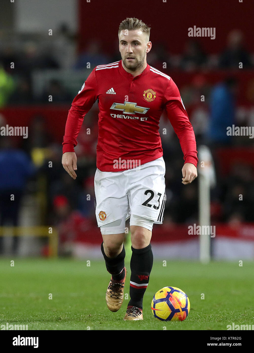 Manchester United's Luke Shaw during the Premier League match at Old ...