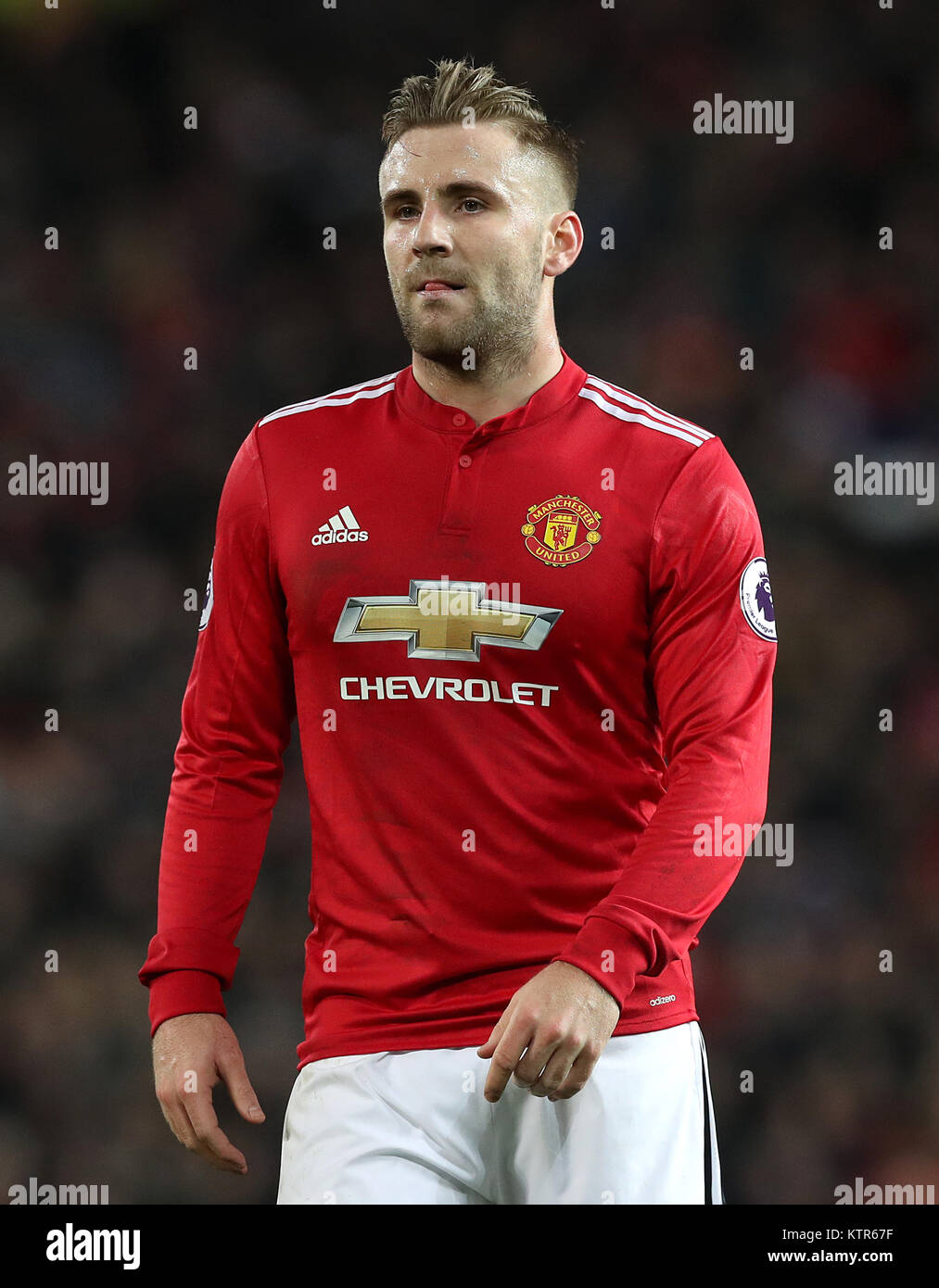 Manchester United's Luke Shaw during the Premier League match at Old ...