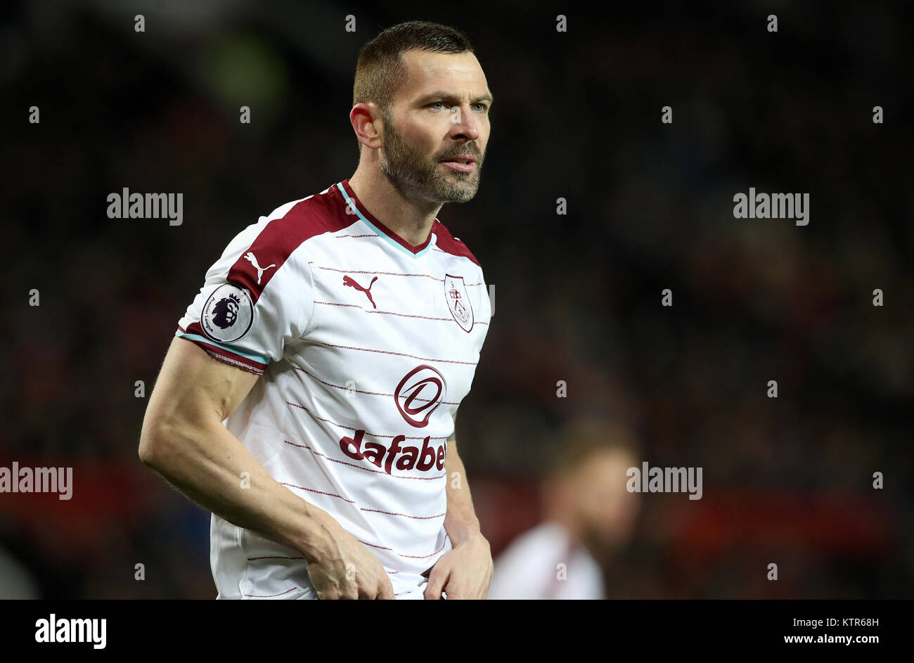 Burnley's Phil Bardsley during the Premier League match at Old Trafford ...