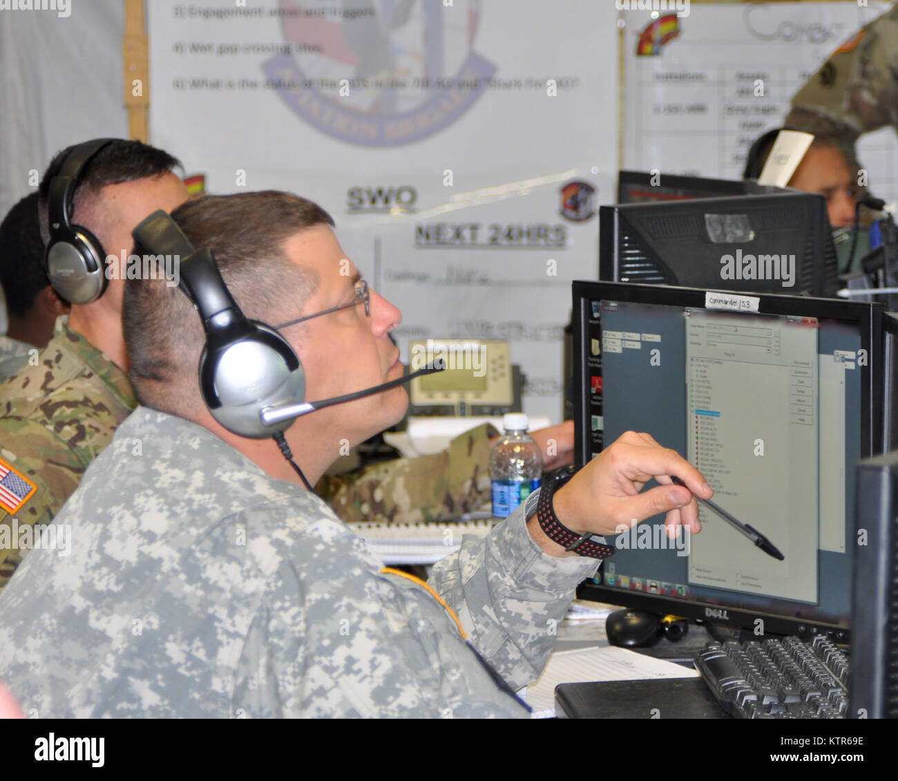 U.S. Army National Guard personnel daily duties and life. Working ...