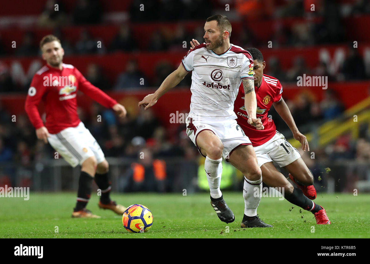 Burnley's Phil Bardsley in action during the Premier League match at ...