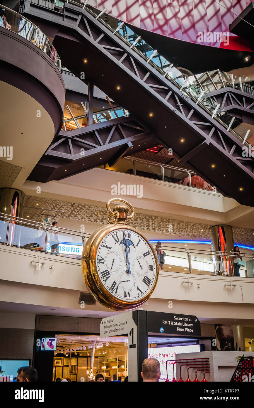 melbourne central interior Stock Photo - Alamy