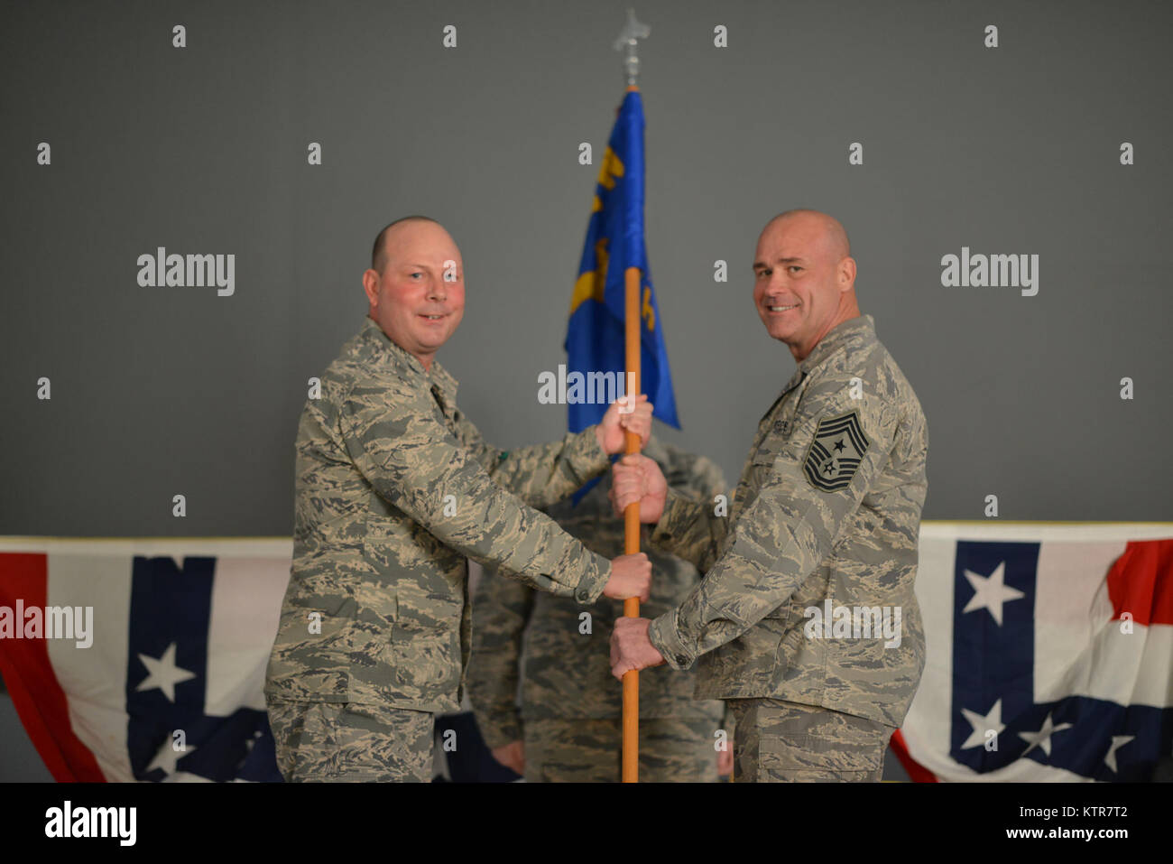 WESTHAMPTON BEACH, NY - Chief Master Sergeant Michael T Hewson accepts ...