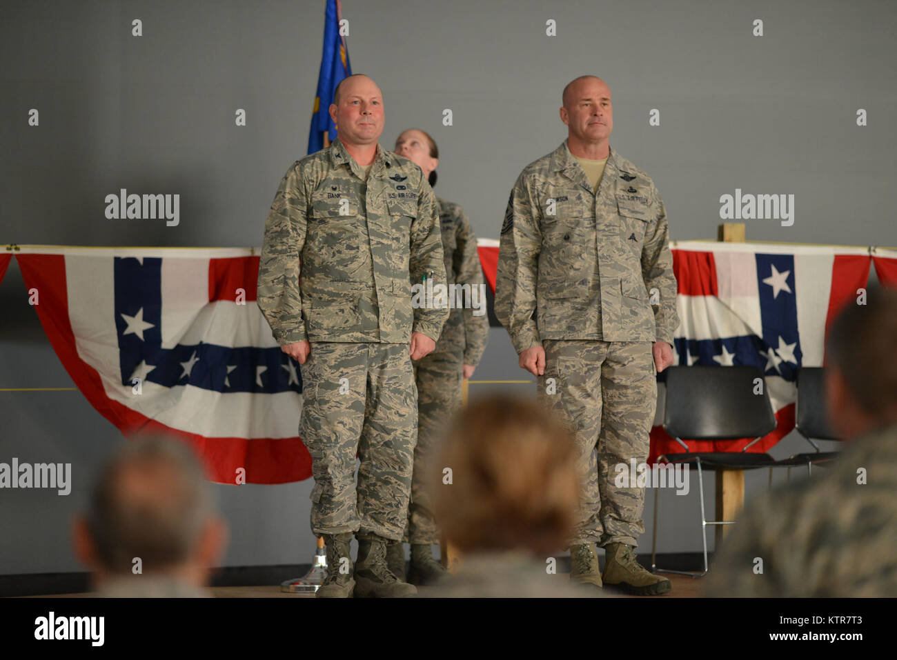 WESTHAMPTON BEACH, NY - Chief Master Sergeant Michael T Hewson accepts ...