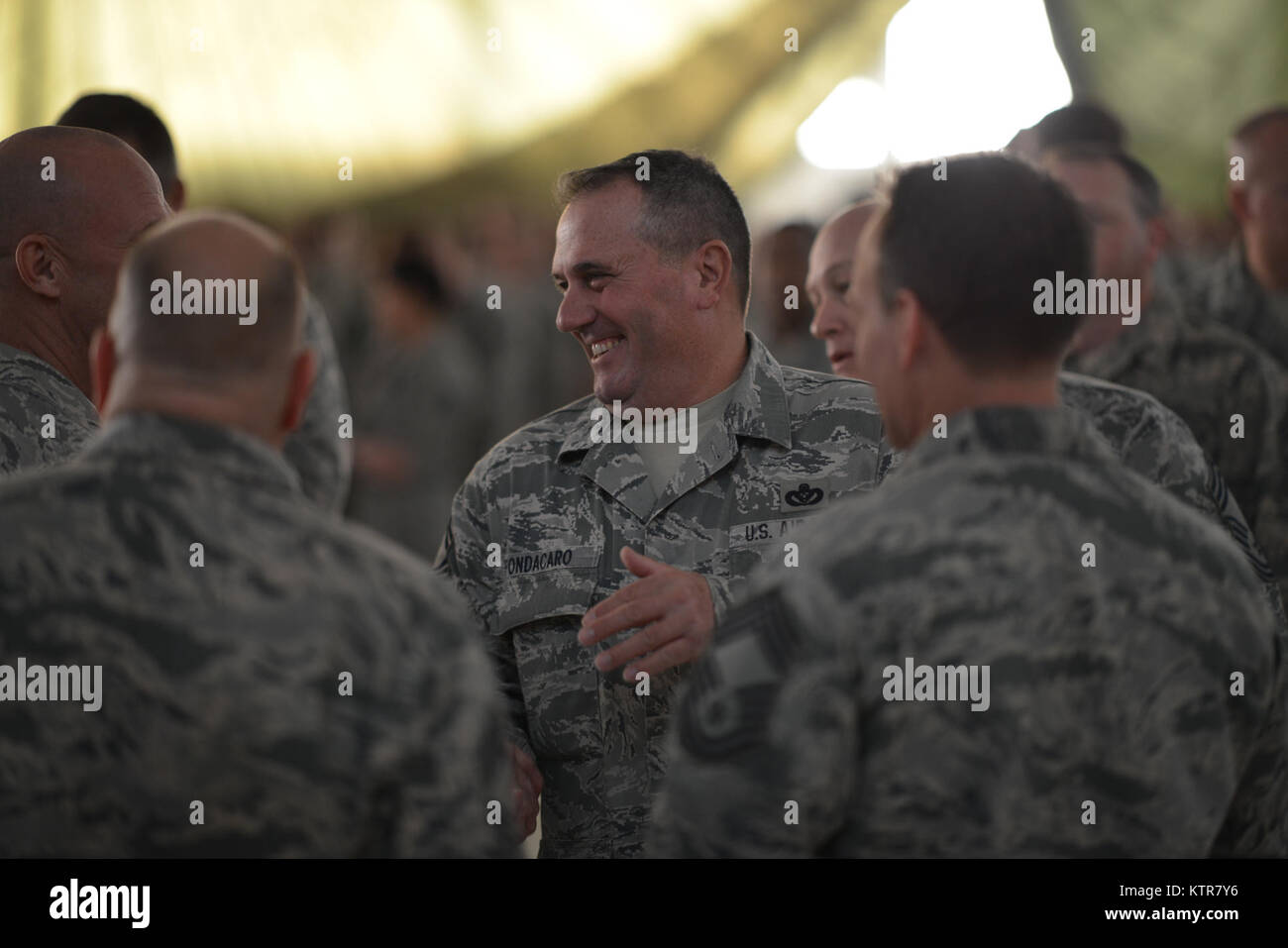 WESTHAMPTON BEACH, NY - Chief Master Sergeant Michael T Hewson accepts ...
