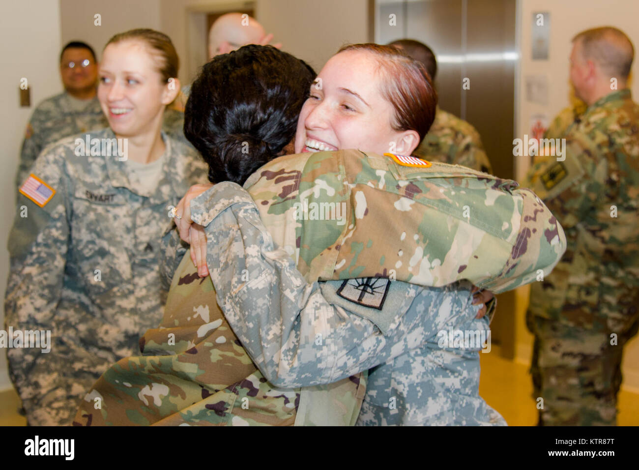 Spc. Kayla Rost is promoted at Camp Smith, N.Y., Dec. 4, 2016. (U.S ...