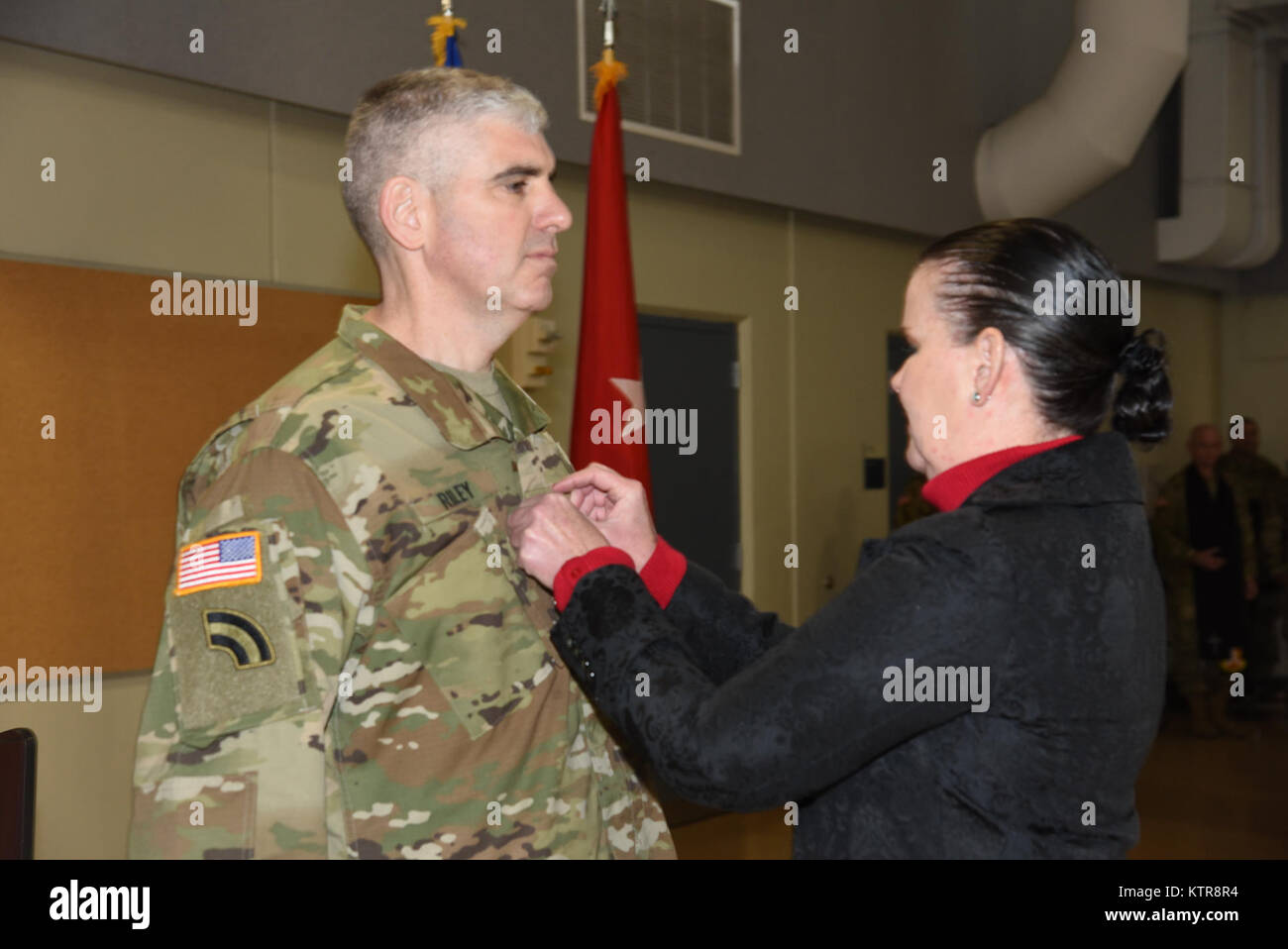 JTFES - COL Riley Promotion Stock Photo - Alamy