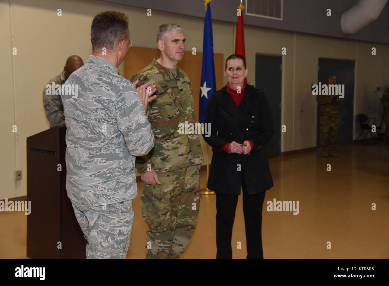 JTFES - COL Riley Promotion Stock Photo - Alamy