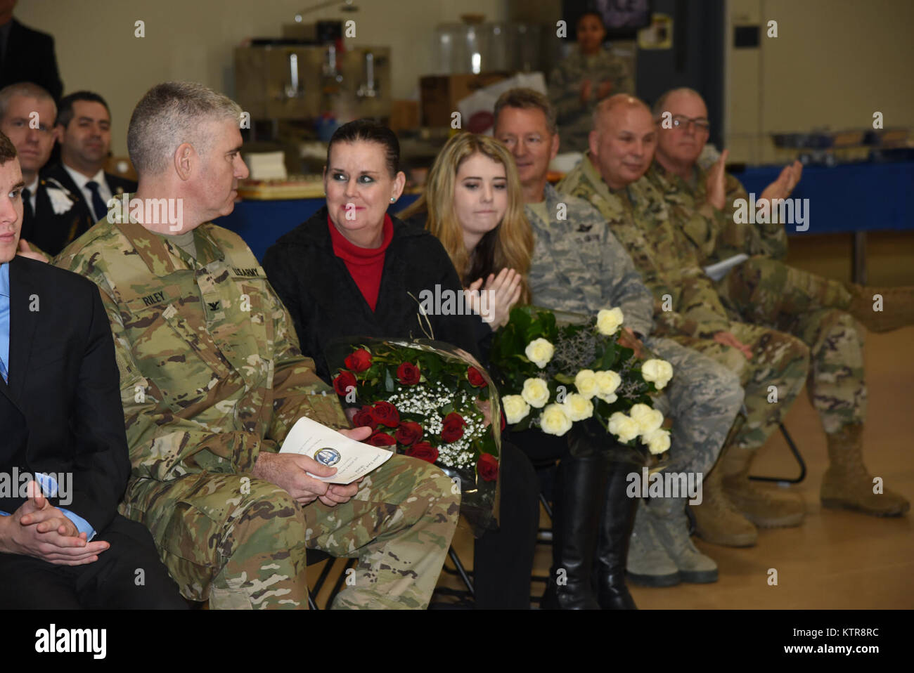 JTFES - COL Riley Promotion Stock Photo - Alamy