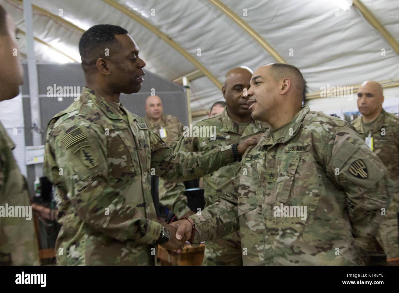 U.S. Army Command Sgt. Maj. Edward Bell, 1st Theater Sustainment ...