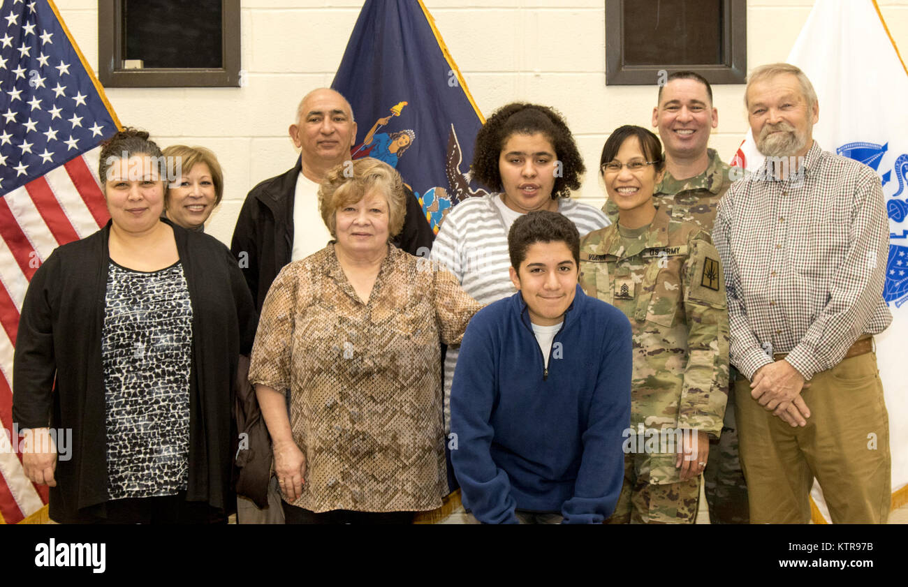 U.S. Army Master Sgt. Maria Viana, the chief supply noncommissioned ...