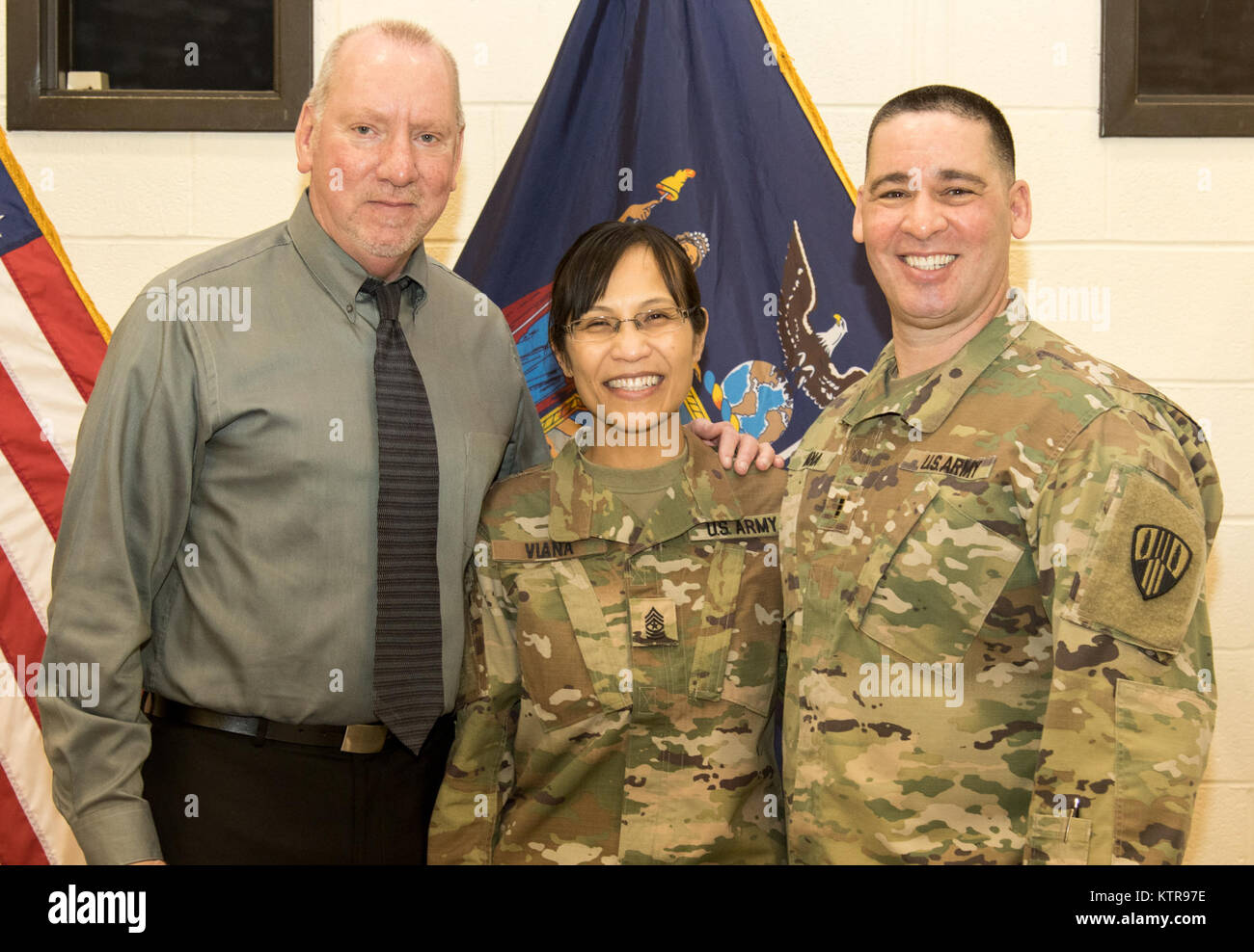 U.S. Army Master Sgt. Maria Viana, the chief supply noncommissioned officer for the 53rd Troop ...
