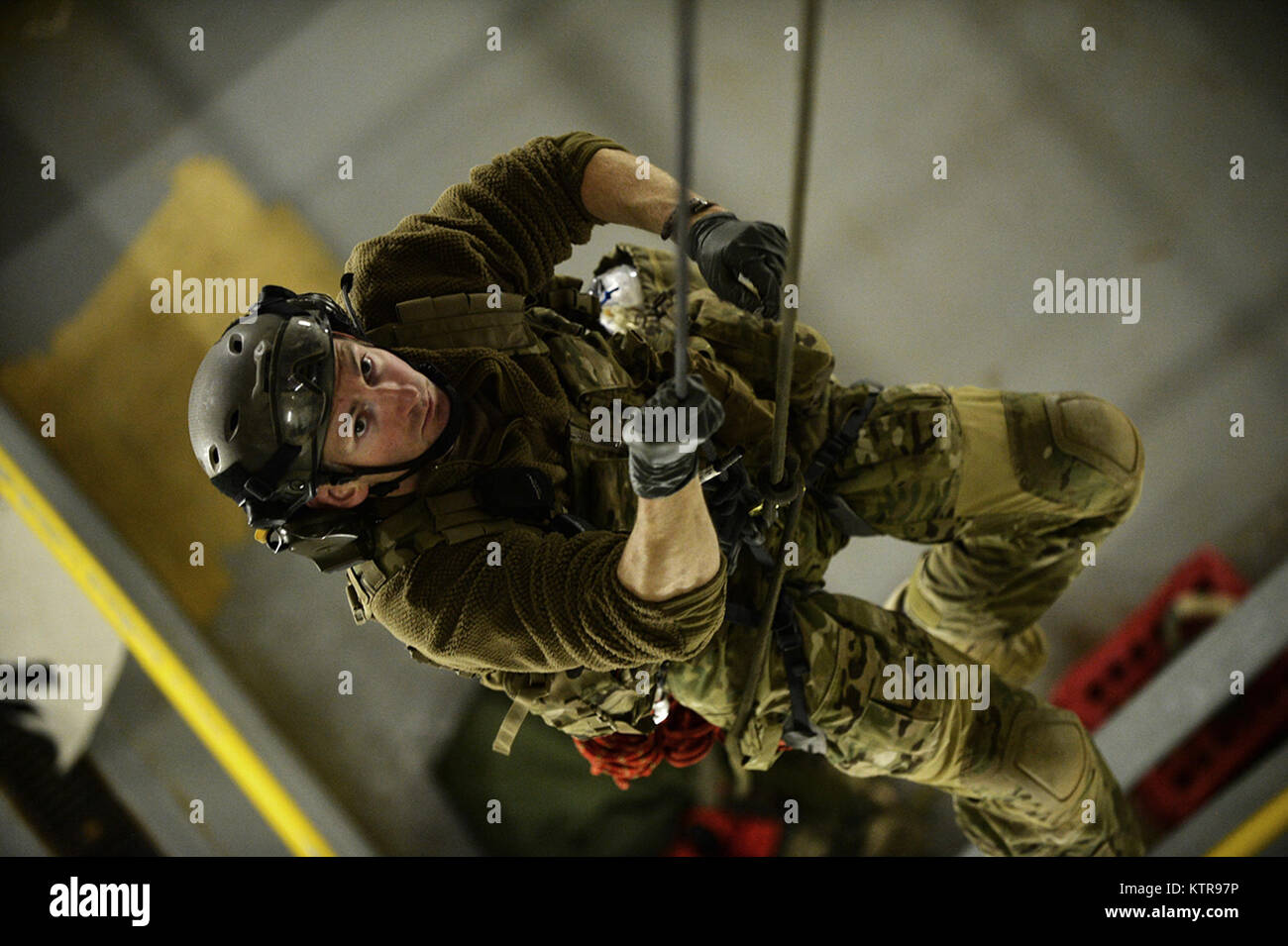 Pararescuemen from the 103rd Rescue Squadron conduct confinsed space ...