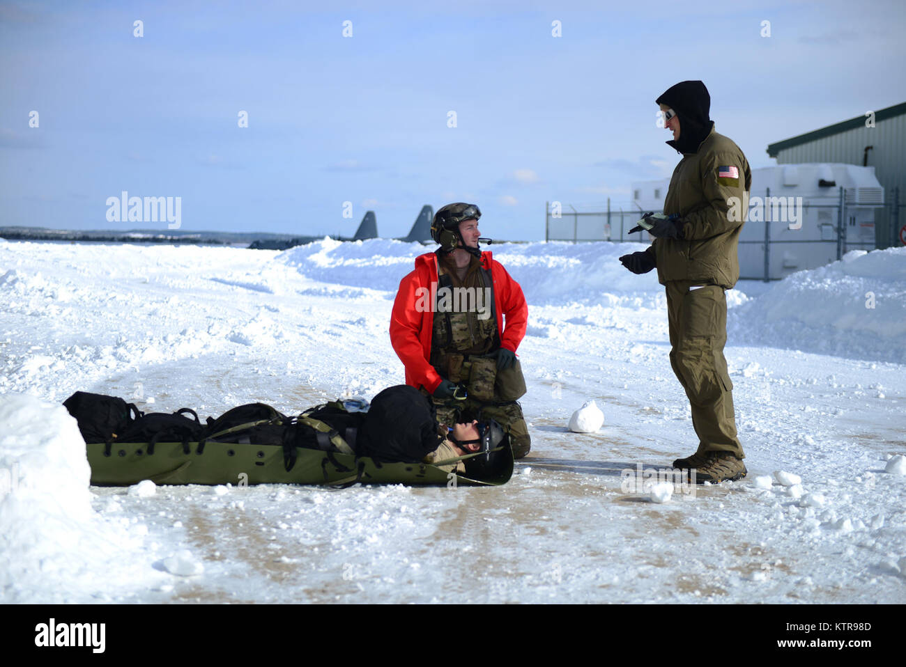 Pararescuemen from the 103rd Rescue Squadron conduct confinsed space ...