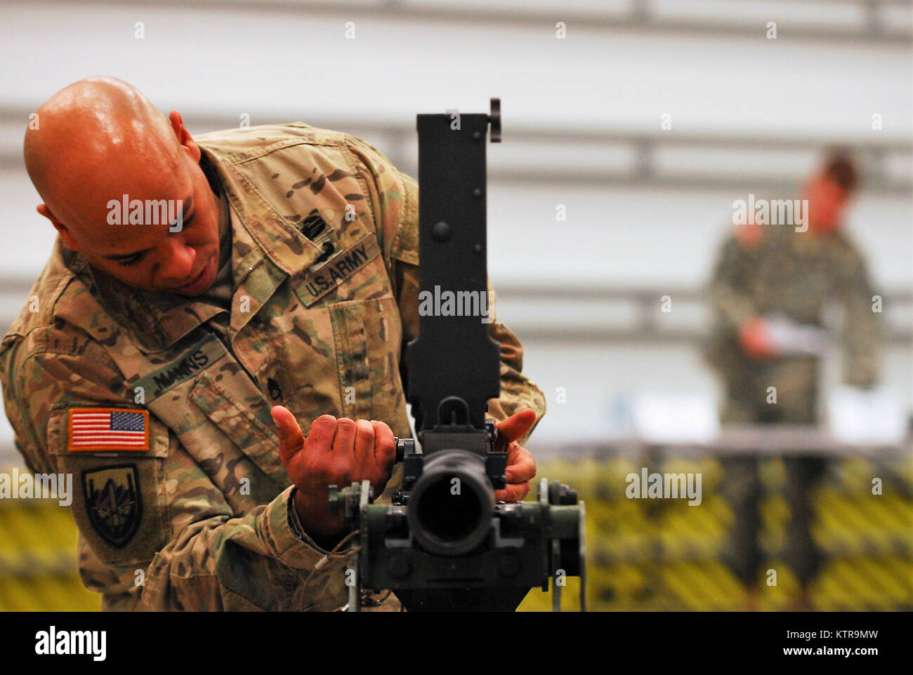 FORT DRUM – Staff Sgt. Christopher Manns, a mortar section leader ...