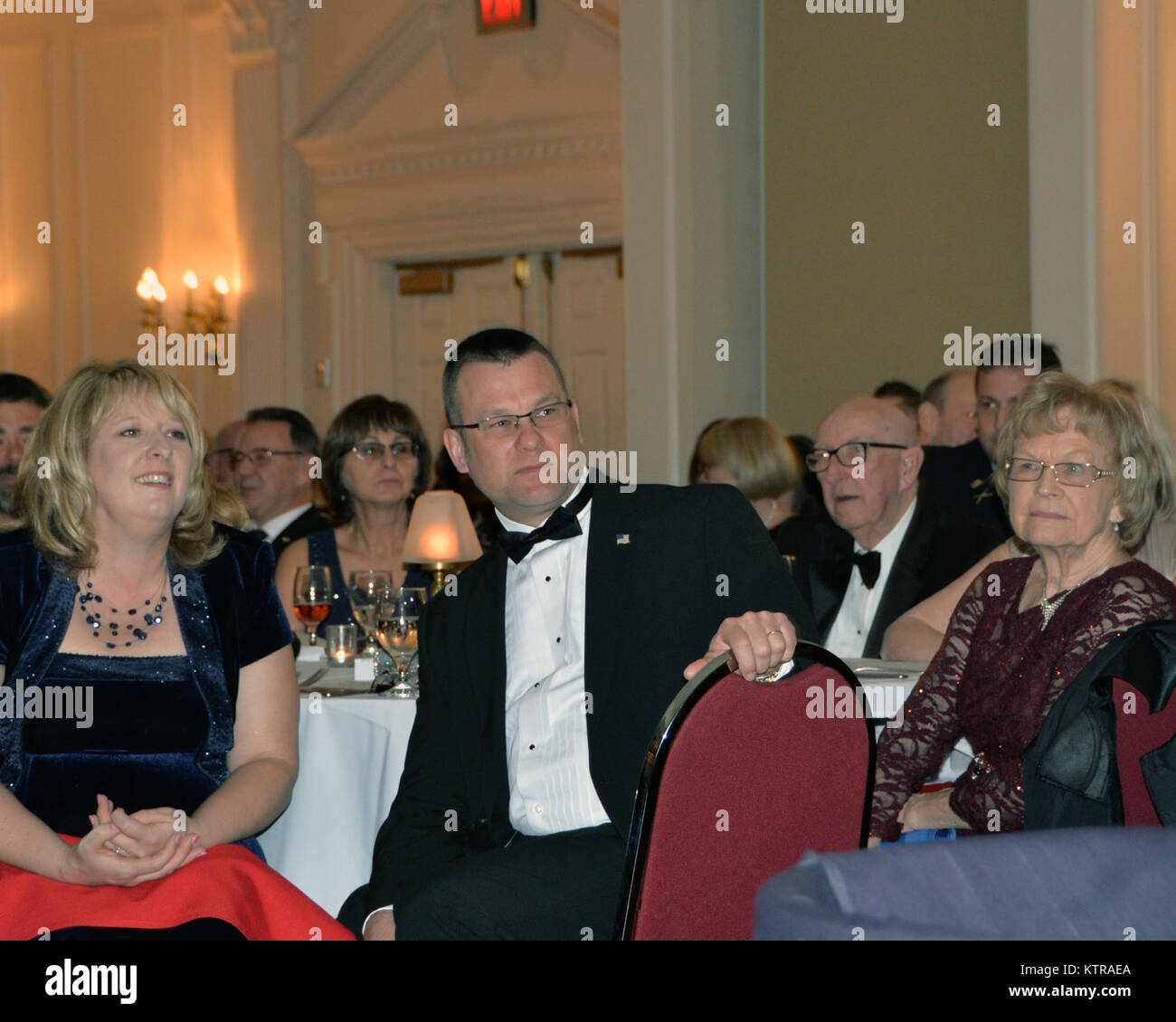 Guests of New York Army National Guard Brig. Gen. Michael Swezey attend ...