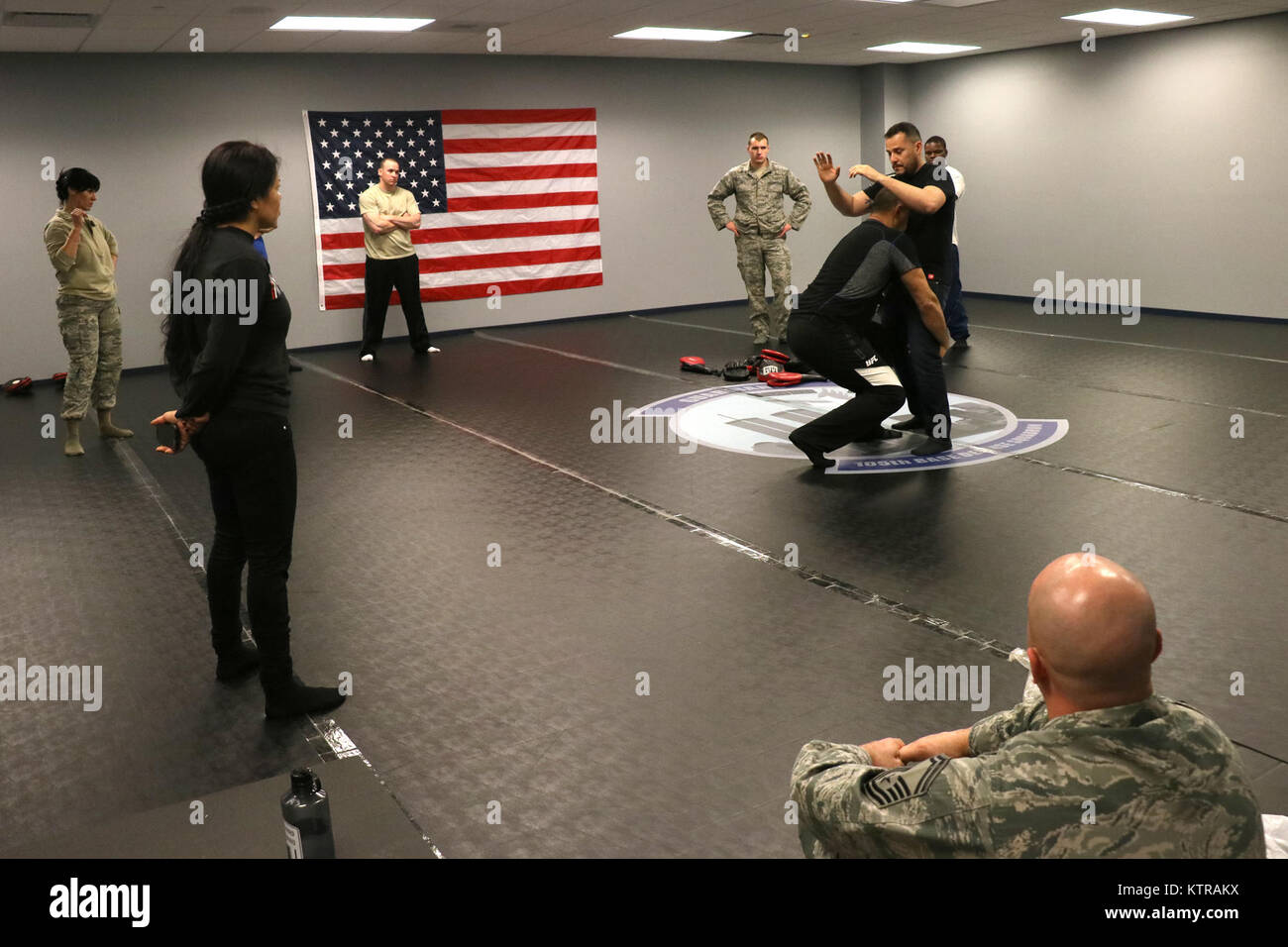 Luigi Mondelli, Brazilian Jiu Jitsu 4th degree black belt, demonstrates ...