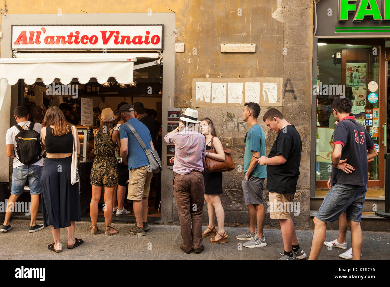 All' Antico Vinaio, Florence, Italy Stock Photo - Alamy