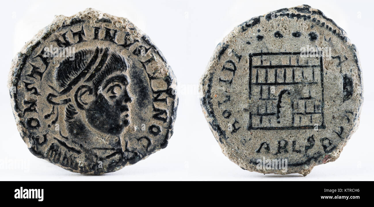 Emperor Constantine Coin High Resolution Stock Photography and Images ...