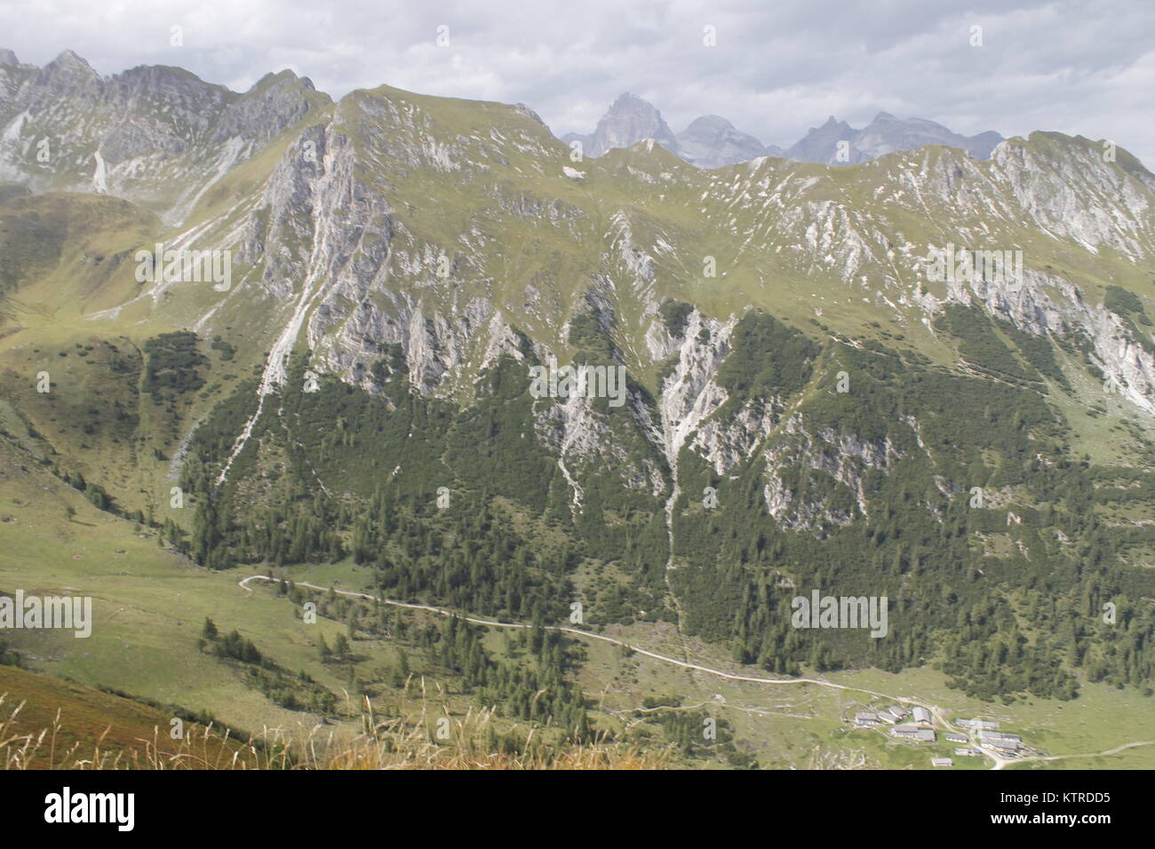 view of alpine mountains in northern Italy Stock Photo - Alamy