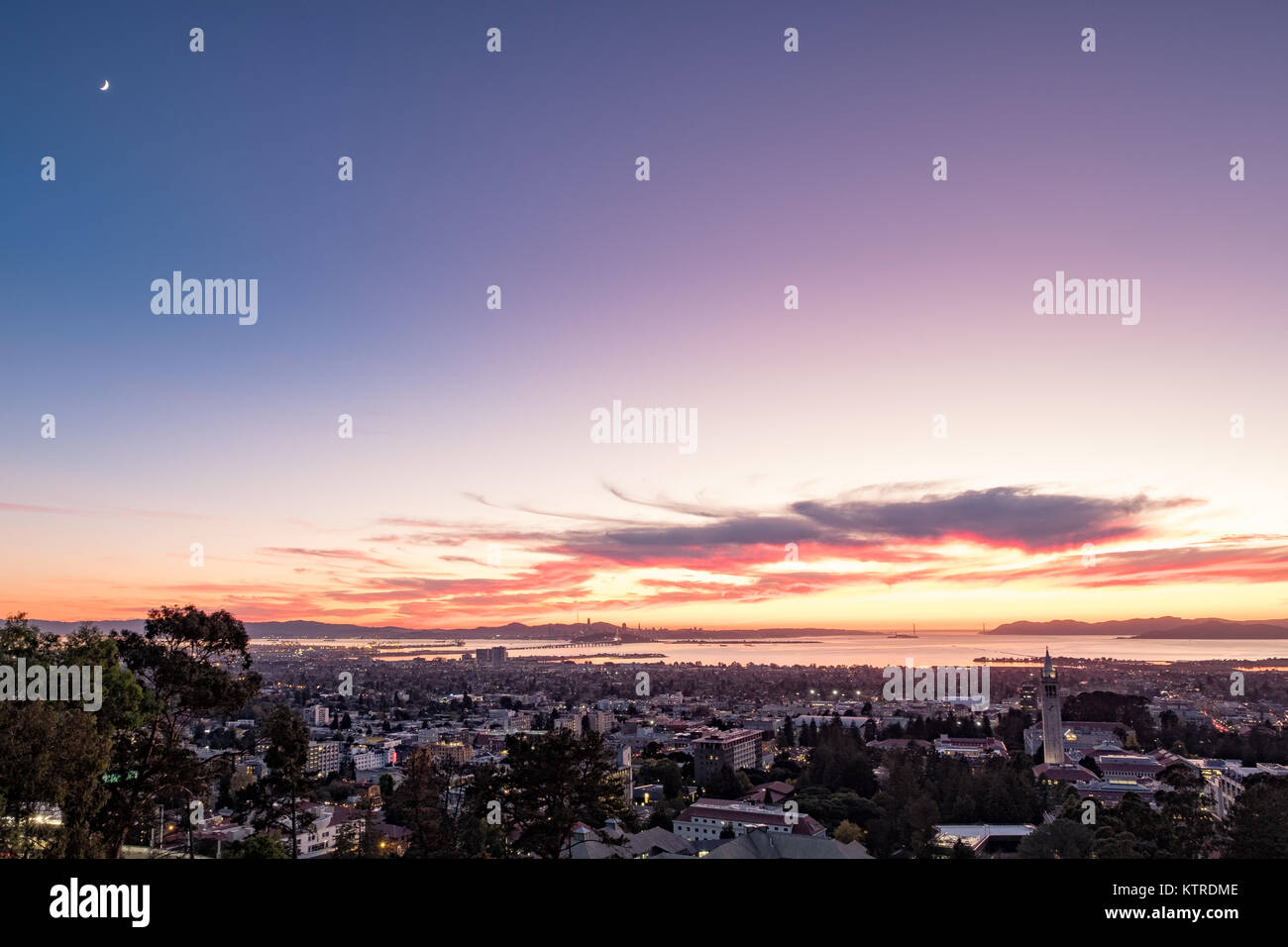 Sunset from Berkeley Hills Stock Photo - Alamy