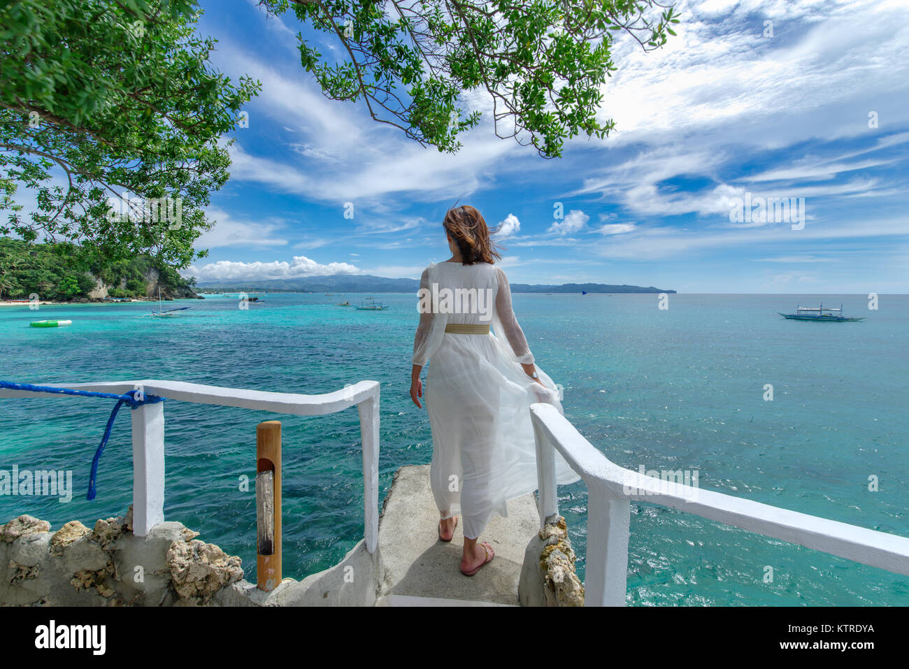 beautiful view at boracay, Philippines Stock Photo - Alamy