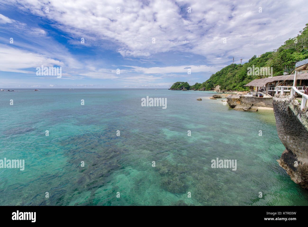 beautiful landscape at West Cove in Boracay,Philippines Stock Photo - Alamy