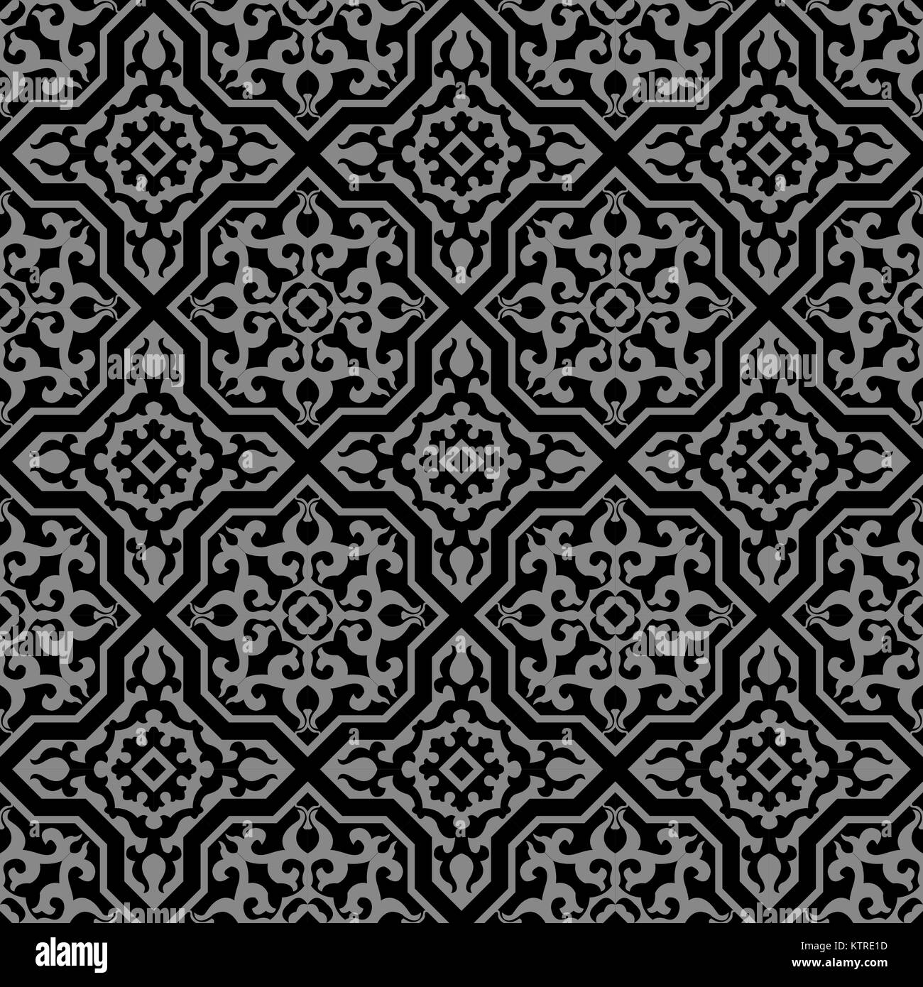 Antique seamless silver background Islam cross ryoal kaleidoscope Stock ...