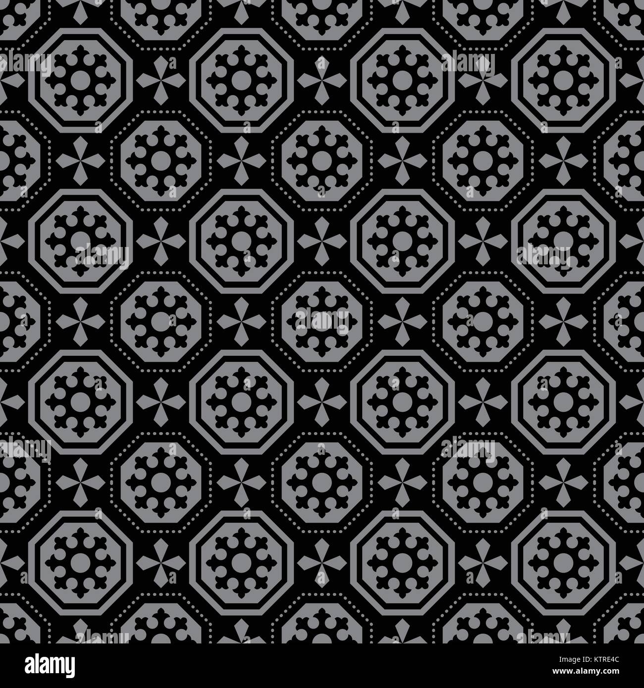 Antique seamless silver background polygon dot line geometry Stock ...