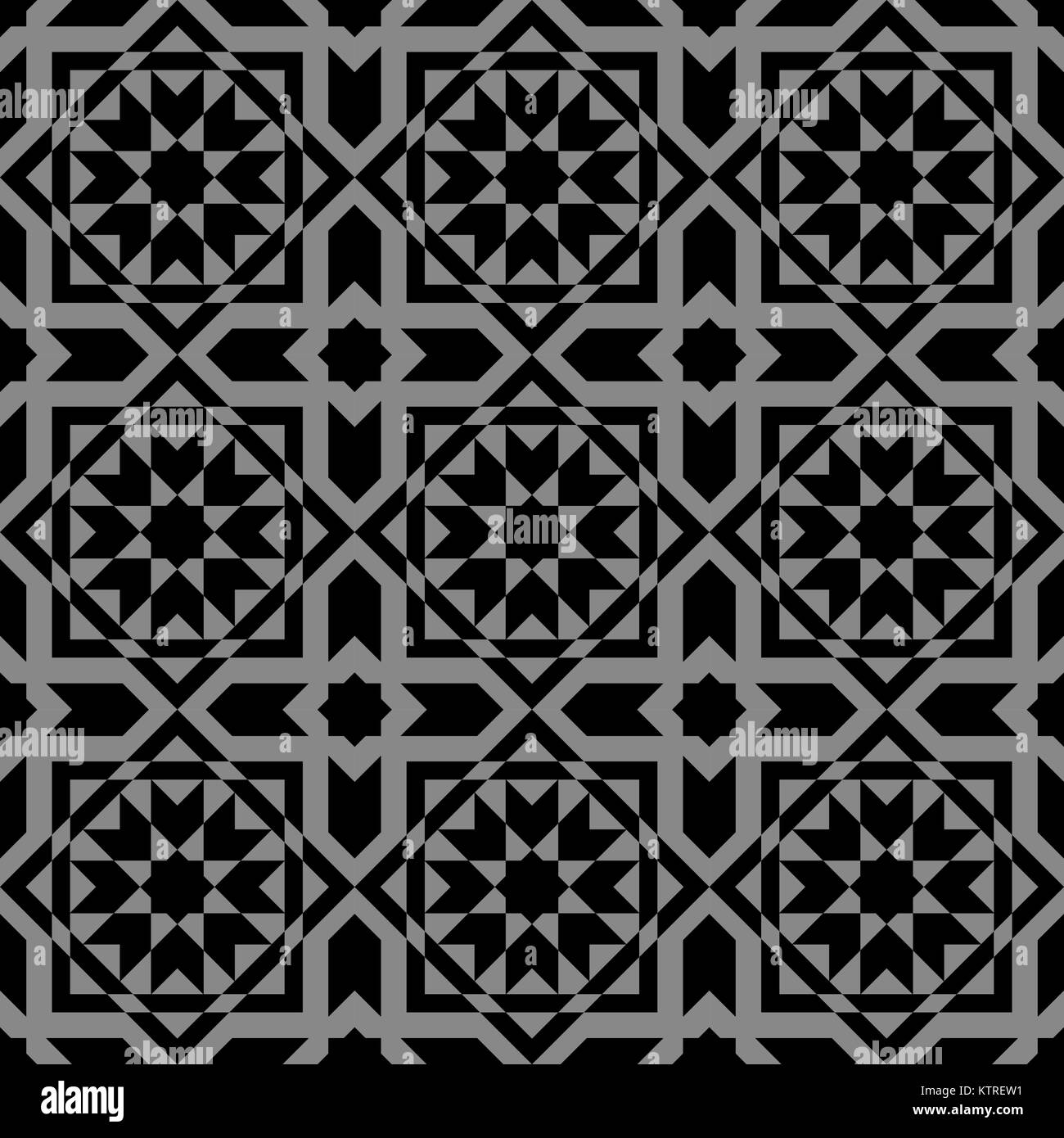 Antique seamless silver background cross square Islam star Stock Vector ...