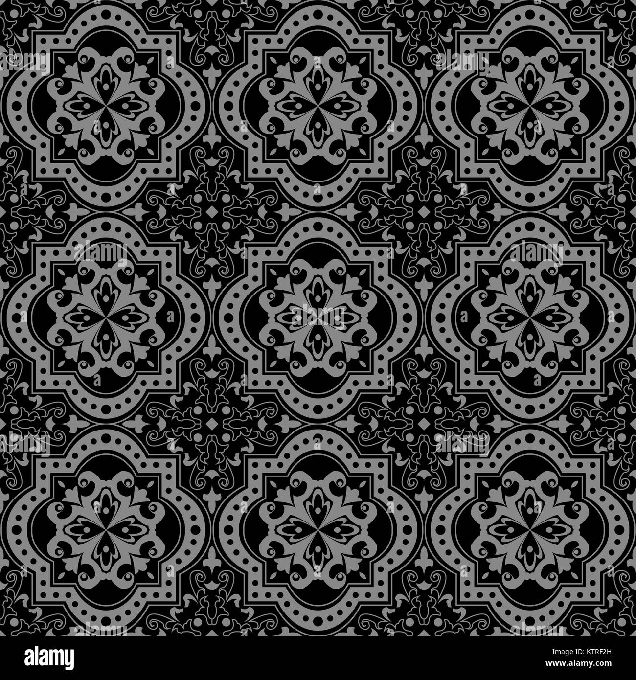 Antique seamless silver background round curve kaleidoscope Stock Vector Image & Art - Alamy