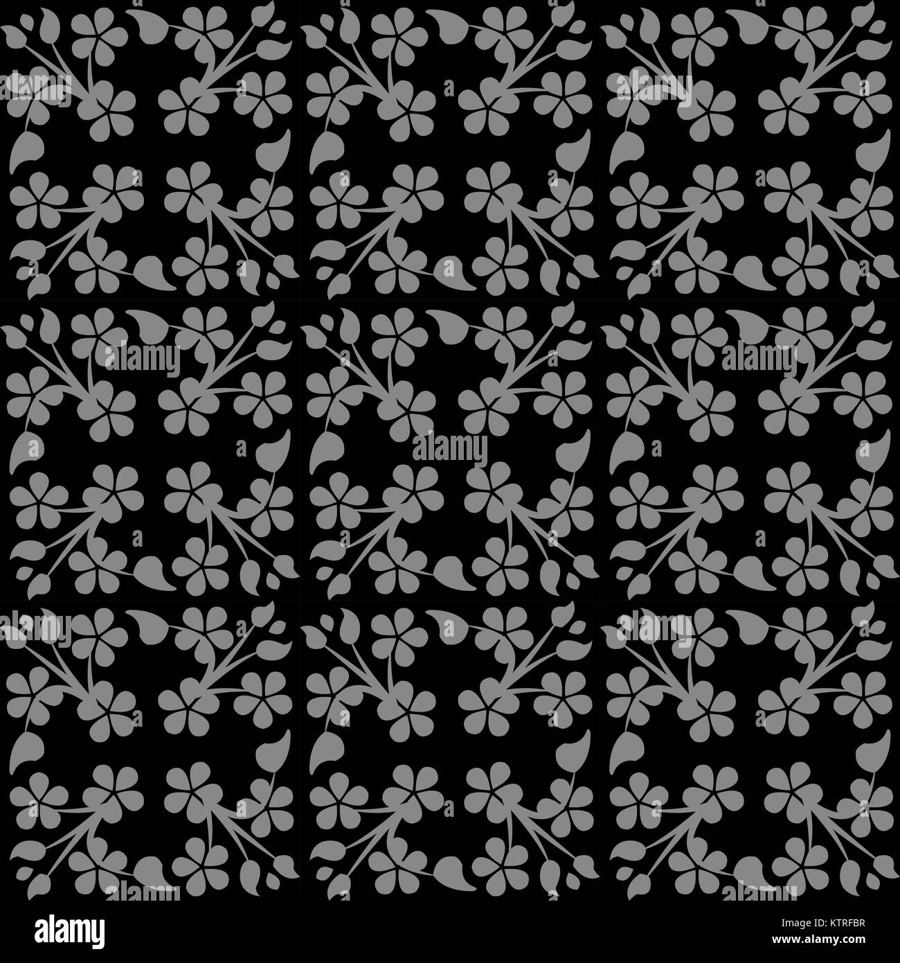 Antique seamless silver background cross clover leaf vine Stock Vector ...