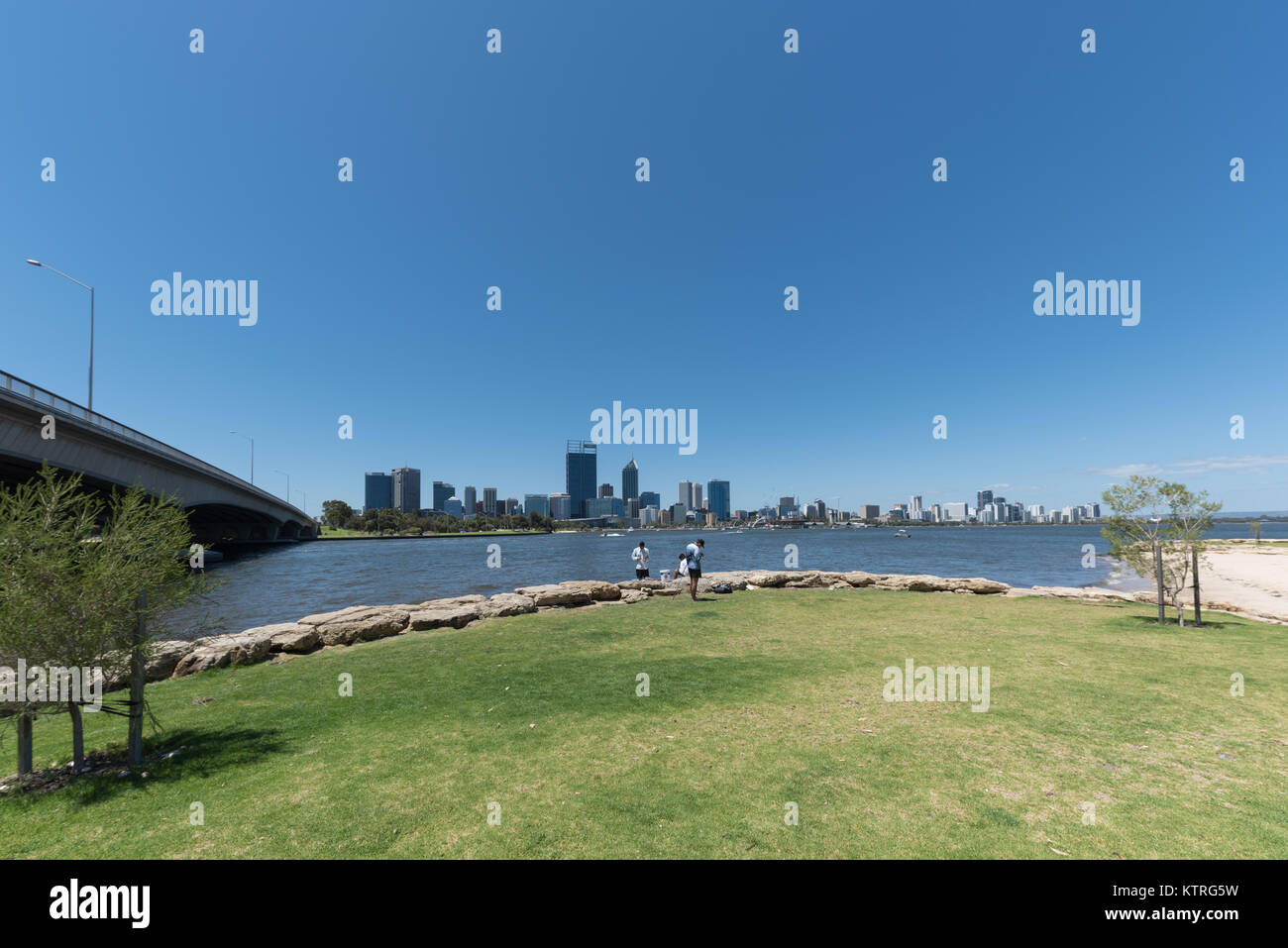 PERTH, Australia, WA / Western Australia - 2017 December 27, Swan River ...