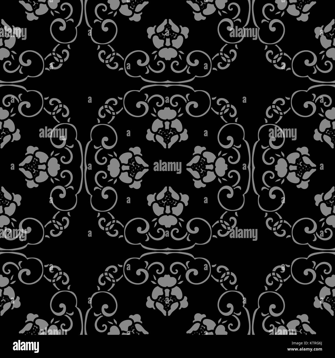 Antique seamless background spiral cross chain flower Stock Vector ...