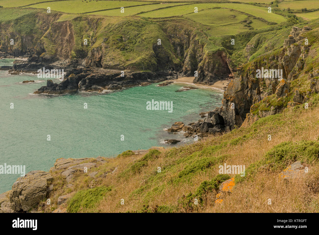 Housel Cove near Lizard Point, Cornwall, UK Stock Photo - Alamy