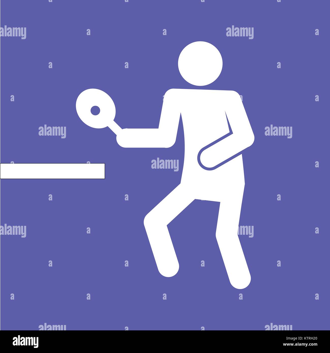 Table Tennis Pingpong Vector Illustration Graphic Design Stock Vector ...