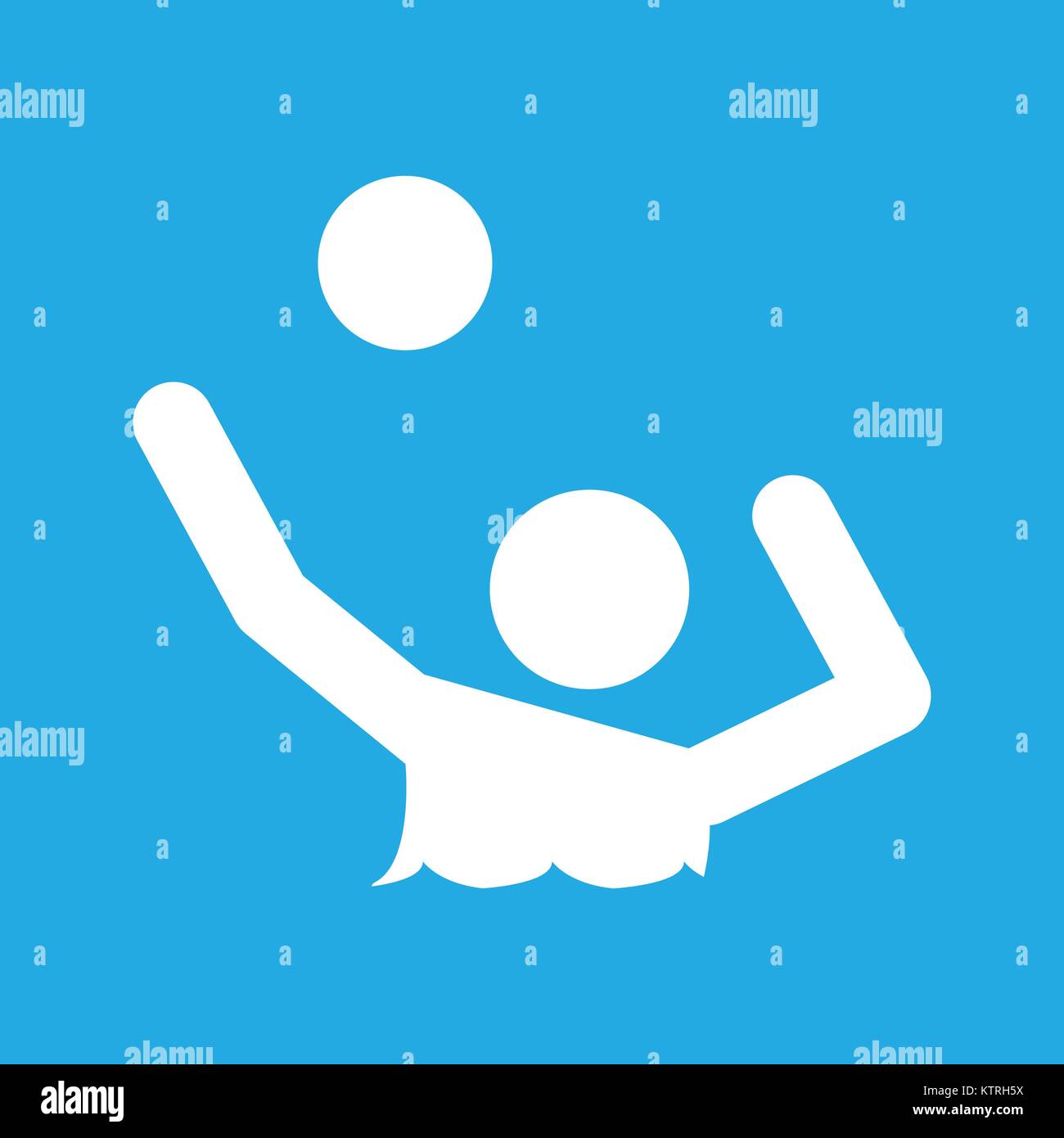 Volleyball player pictogram hi-res stock photography and images - Alamy